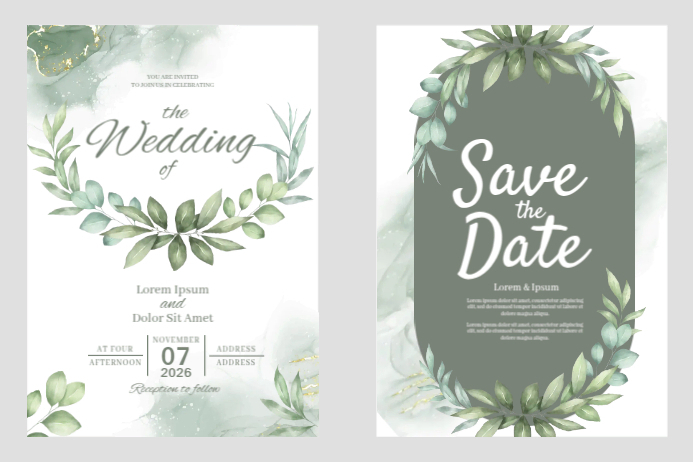 Copy of Elegant Wedding Invitation Ads | PosterMyWall