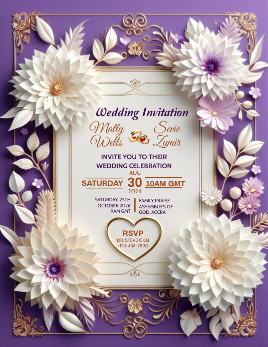 Wedding Programs Front Cover Art