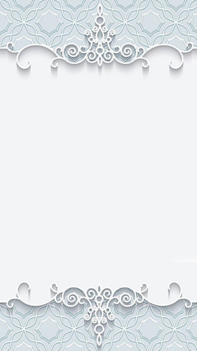 Elegant White Paper Cut Border Frame Template | PosterMyWall