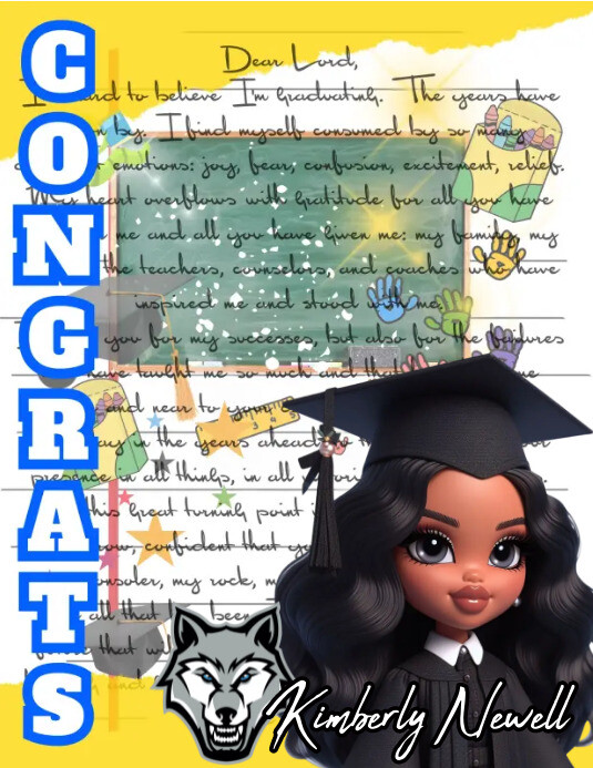 Elementary | Grad | Graduate | Prayer Template | PosterMyWall