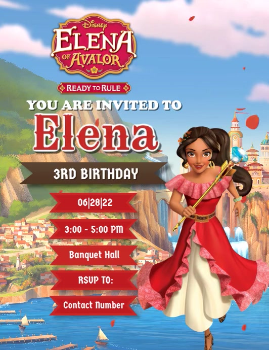 Elena of Avalor Template | PosterMyWall
