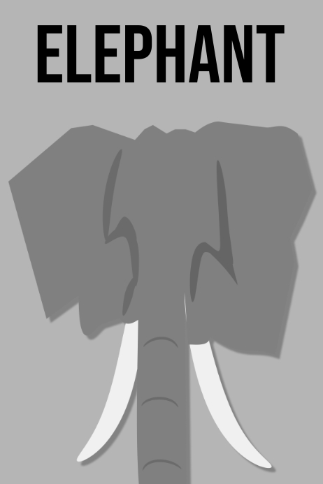 Elephant book cover design Template | PosterMyWall
