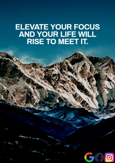 ELEVATE AND LIFE QUOTE TEMPLATE | PosterMyWall