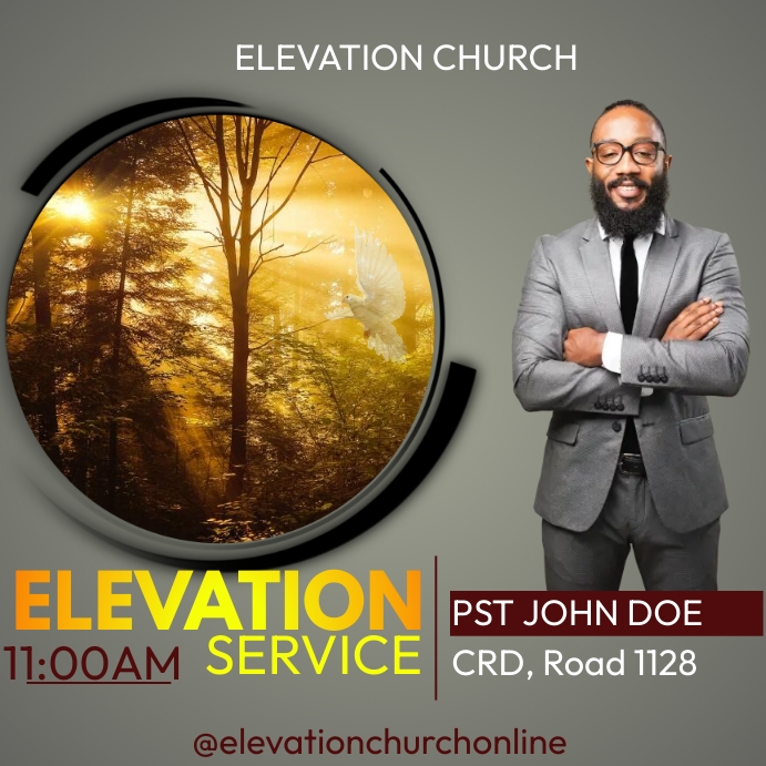 ELEVATION SERVICE (2) Template | PosterMyWall
