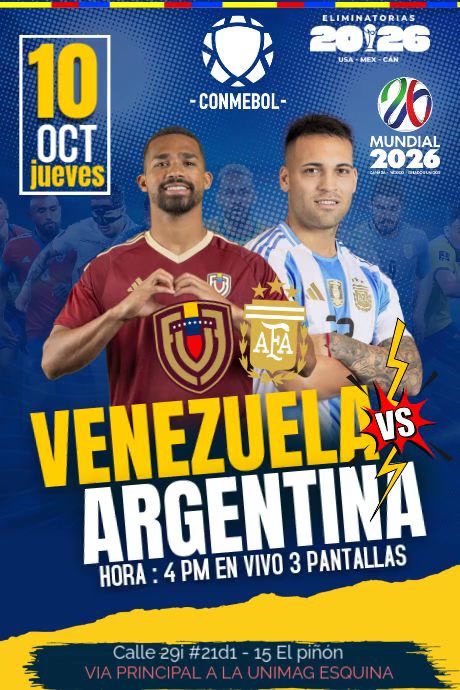 eliminatorias al mundial Template | PosterMyWall