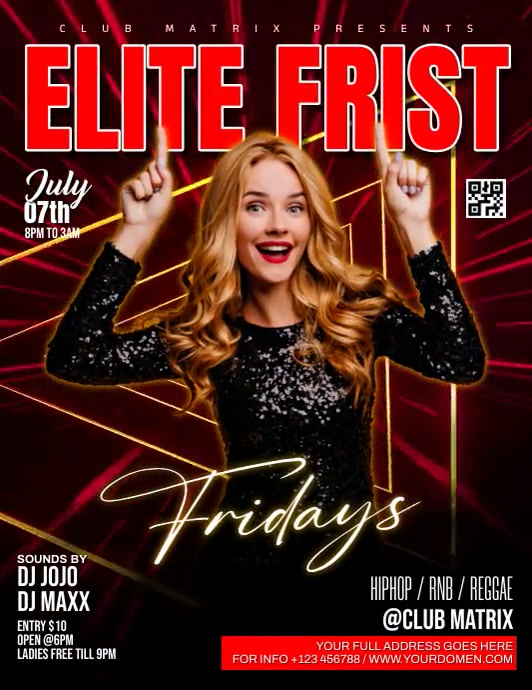Elite Frist friday Template | PosterMyWall