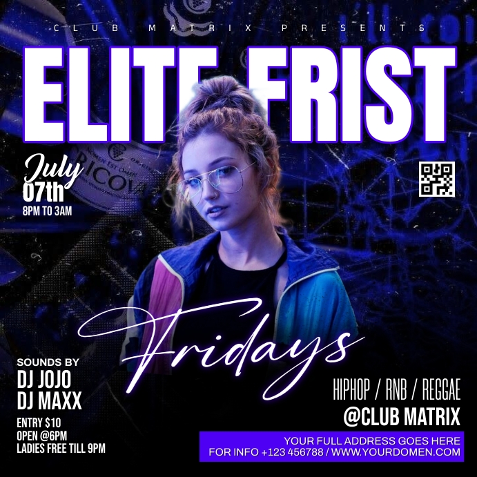 Elite Frist friday Template | PosterMyWall