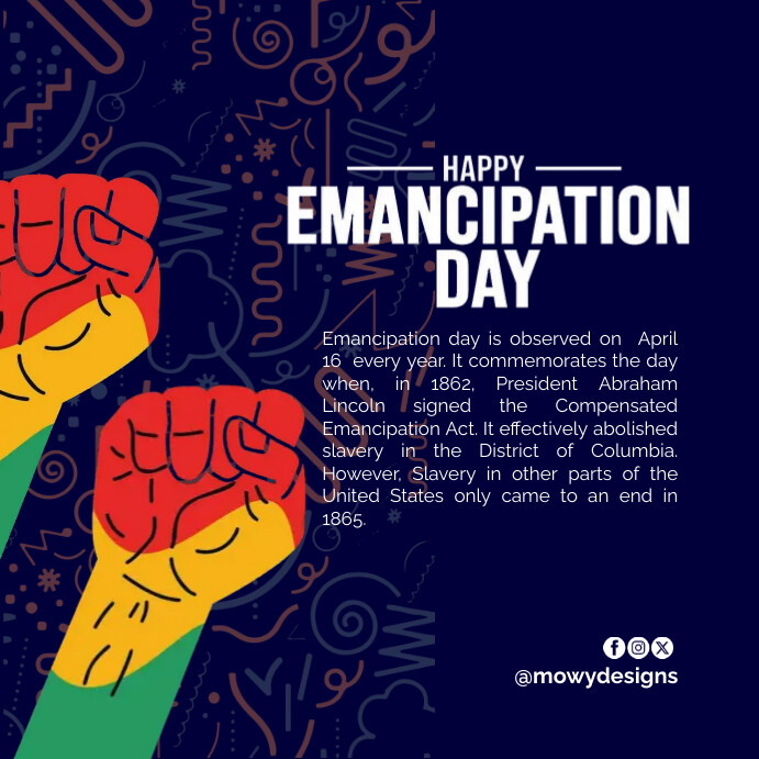 Plantilla de Emancipation Day Instagram Post | PosterMyWall