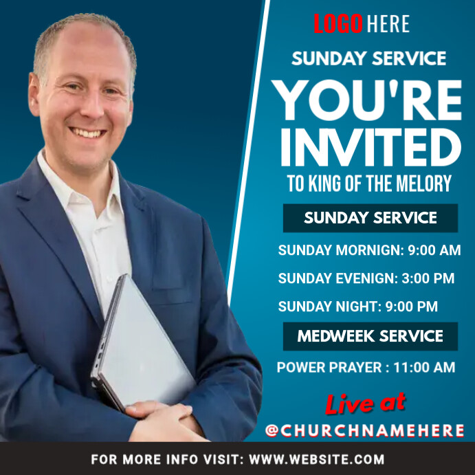 Copy of Embrace Faith at Our Church Service | PosterMyWall