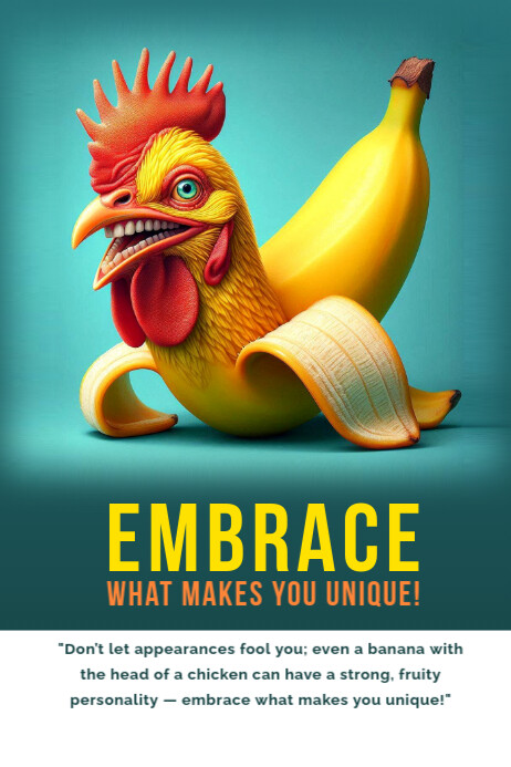 EMBRACE WHAT MAKES YOU UNIQUE Template | PosterMyWall