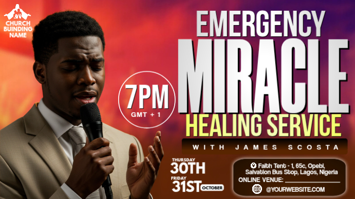 Emergency Miracle Healing Flyer Design Template | PosterMyWall