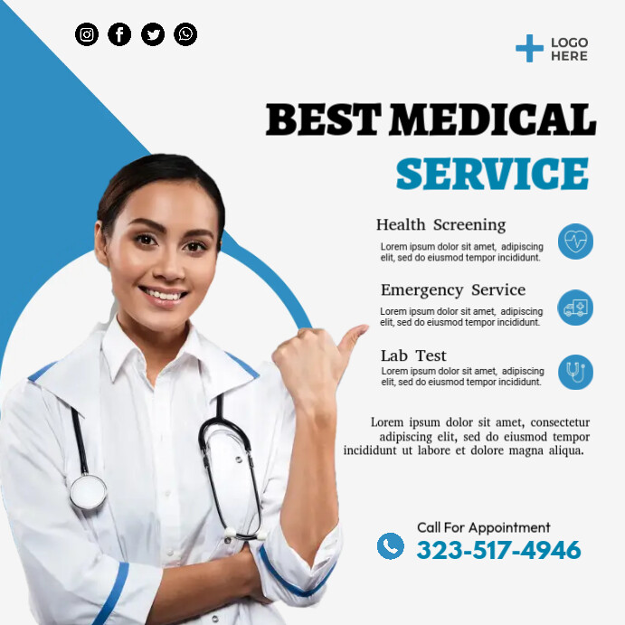 Emergency Service Template | PosterMyWall