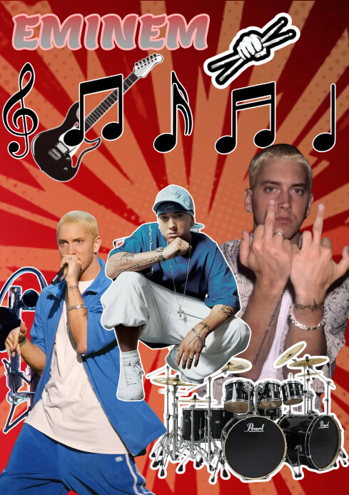 Plantilla de Eminem | PosterMyWall