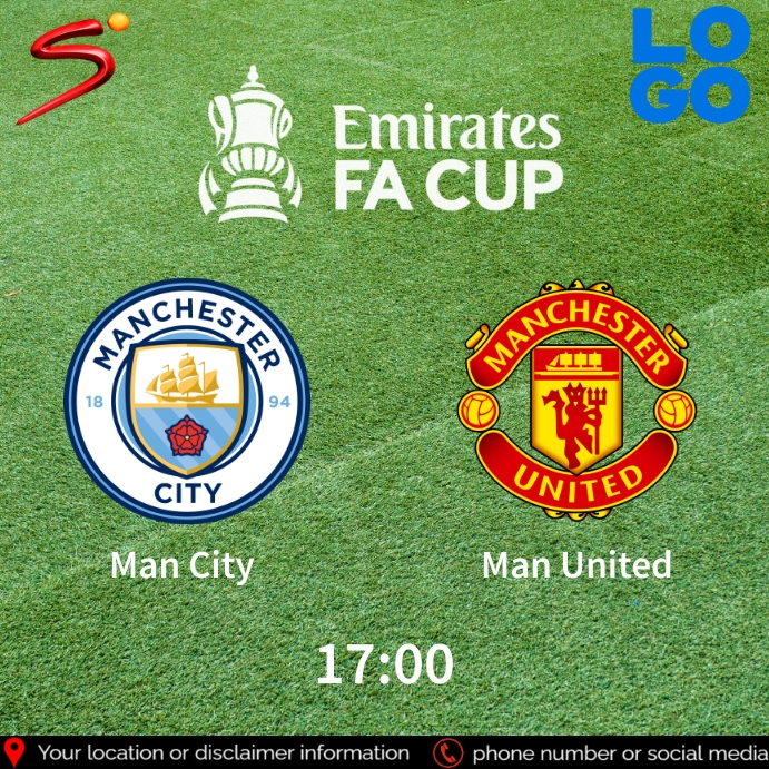 Emirates FA cup Template | PosterMyWall