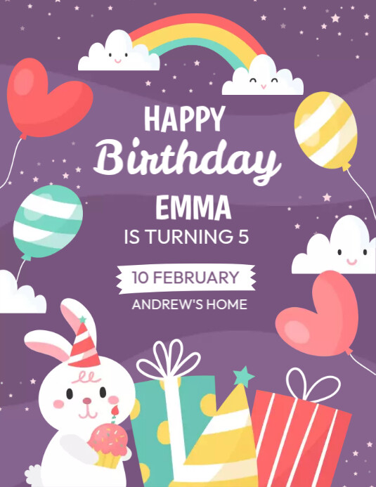 Emma's Birthday Invitation Template | PosterMyWall