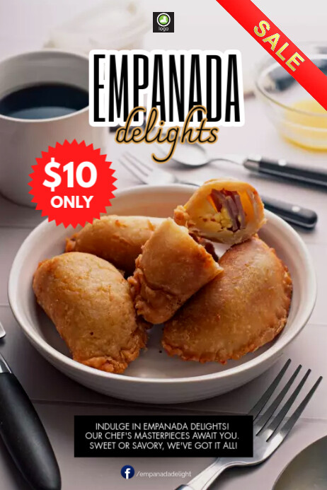 Empanada Delights Poster Template | PosterMyWall