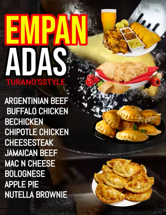 Plantilla de Empanadas Flyer | PosterMyWall