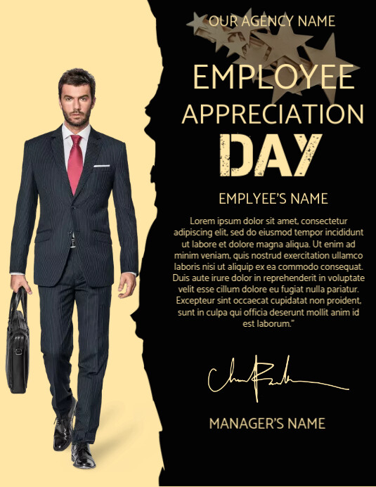 employee appreciation's note flyer Template | PosterMyWall