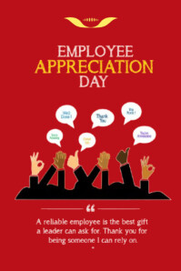 Employee appreciation day poster ad design Template | PosterMyWall
