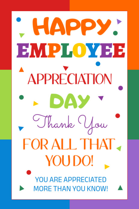 Copy of Employee Appreciation Day Thank You Tag | PosterMyWall