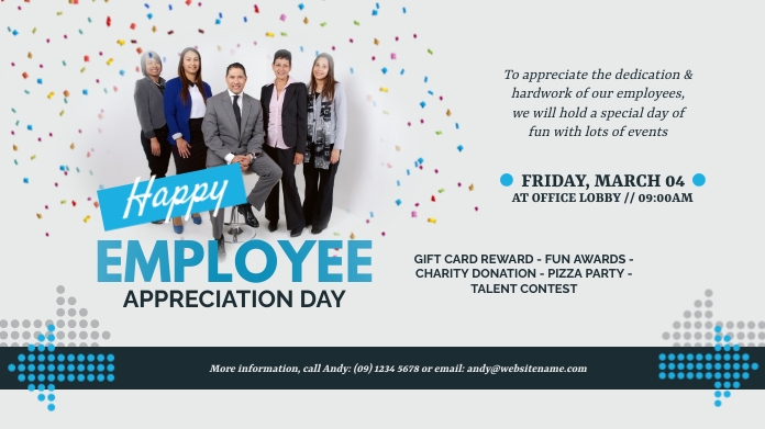 Employee Appreciation Day Twitter Post Modelo | PosterMyWall