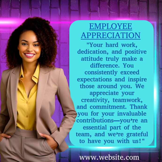 Employee appreciation Template | PosterMyWall