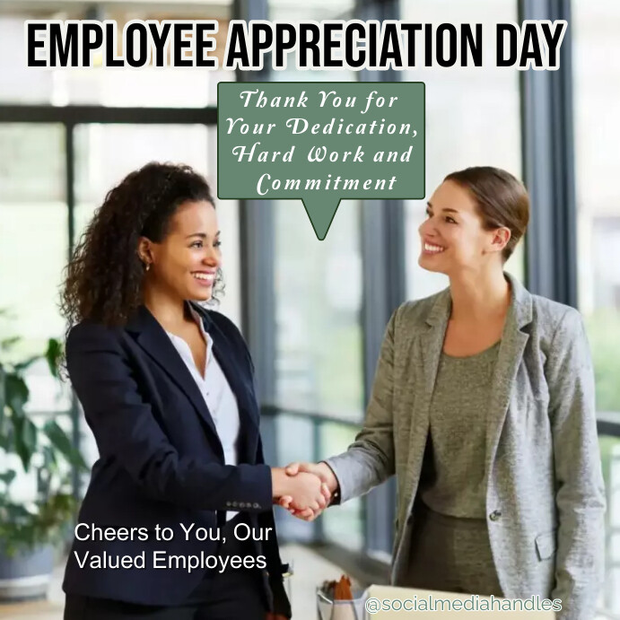 employee appreciation instagram post template | PosterMyWall
