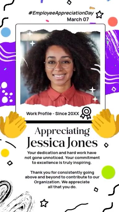 Employee Appreciation Story Template | PosterMyWall