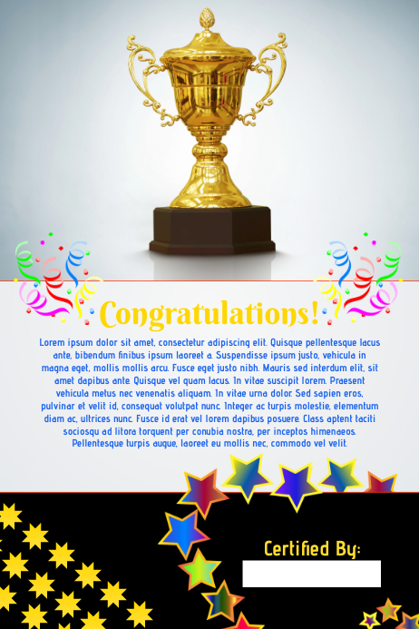 Employee Award Certificate Template | PosterMyWall