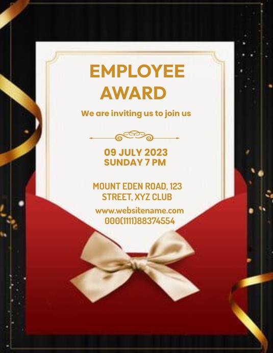 Copy of Employee award poster | PosterMyWall