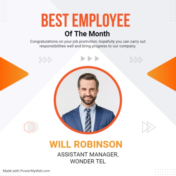 Employee Award: Template | PosterMyWall
