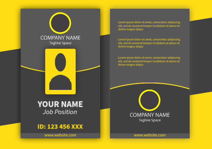 Employee ID Design Template | PosterMyWall