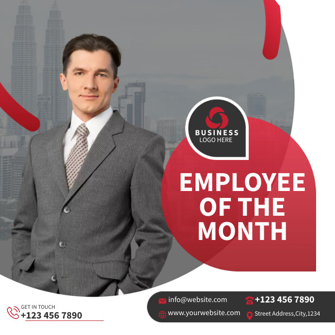 Employee Of The Month Ads Template | PosterMyWall