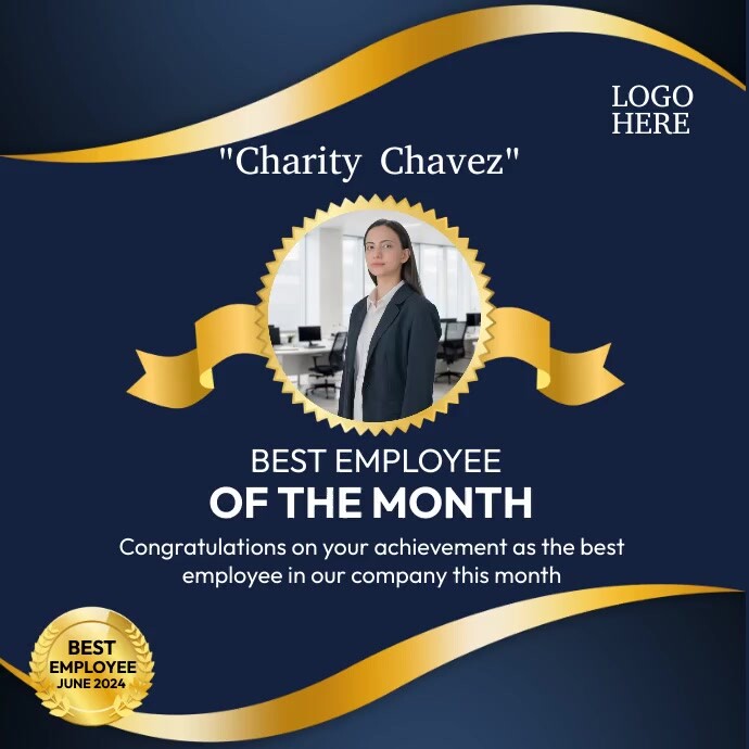 Employee of the Month Template | PosterMyWall