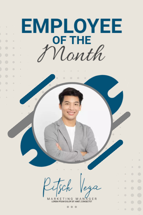 Modèle Employee of the Month | PosterMyWall