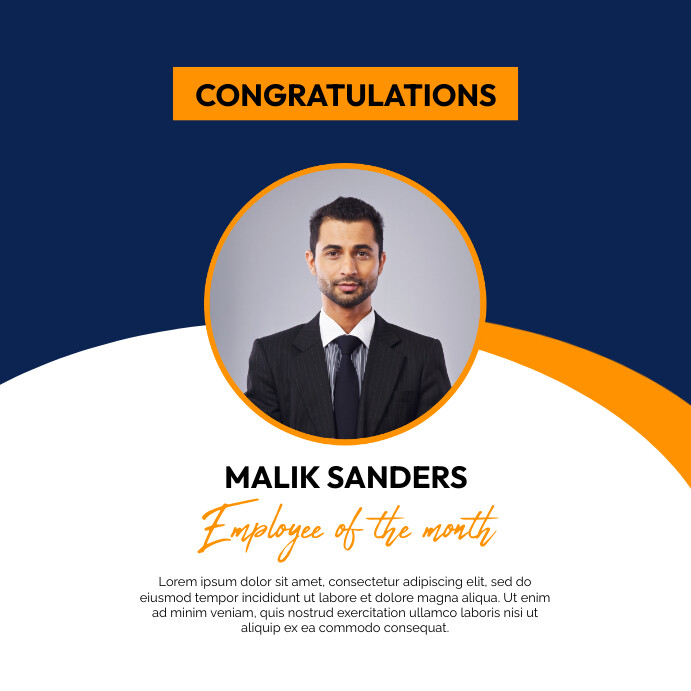 Employee of the month flyer Template | PosterMyWall