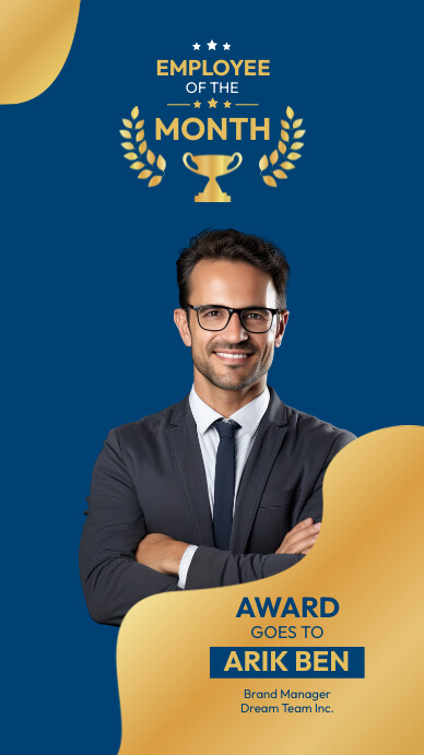 Copy of Employee Of The Month Instagram Story | PosterMyWall
