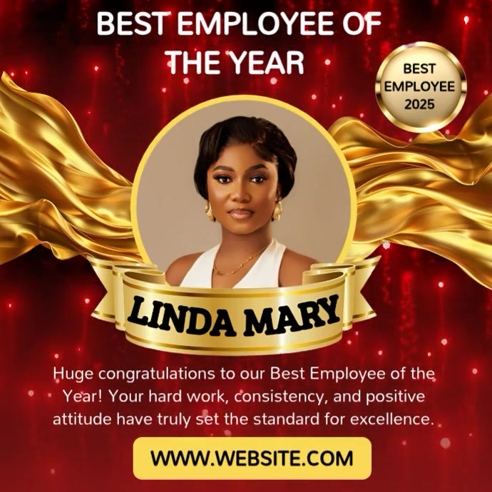 Employee of the Year Awards Ceremony Template | PosterMyWall