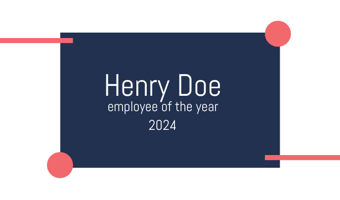 employee of the year tag Template | PosterMyWall