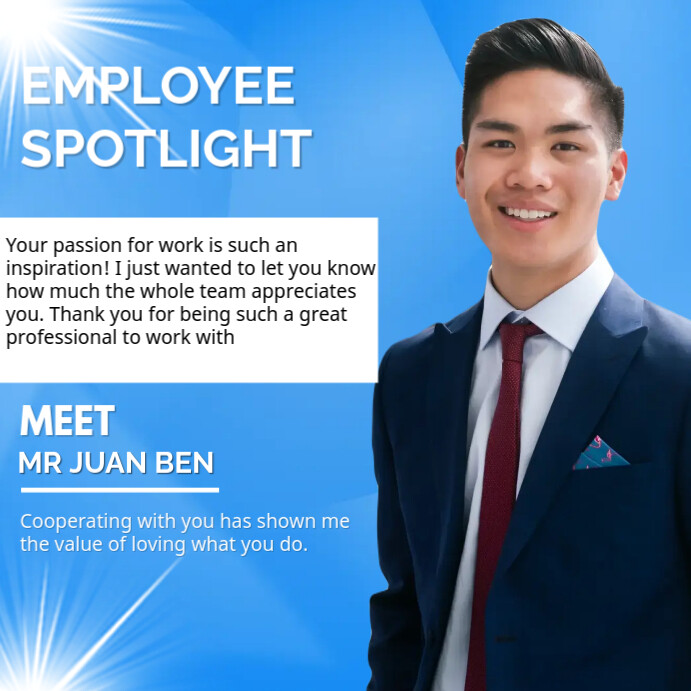 Employee SpotLight Template | PosterMyWall