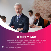 Employee Spotlight Template | PosterMyWall