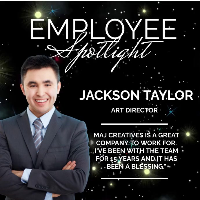 Employee Spotlight Template | PosterMyWall