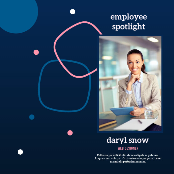 Employee Spotlight Instagram Template | PosterMyWall