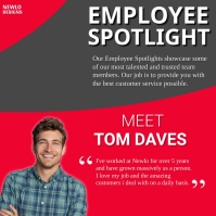 Employee Spotlight social medial post Template | PosterMyWall