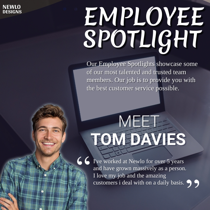 Employee Spotlight Template | PosterMyWall