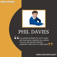 Employee Spotlight social medial post Template | PosterMyWall