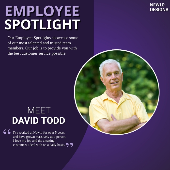 Employee Spotlight Template | PosterMyWall