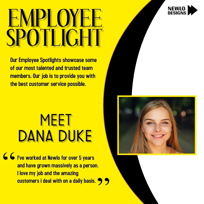 Employee Spotlight Template | PosterMyWall