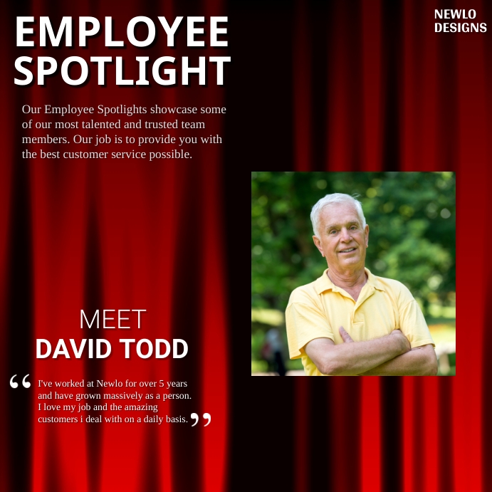 Employee Spotlight Template | PosterMyWall