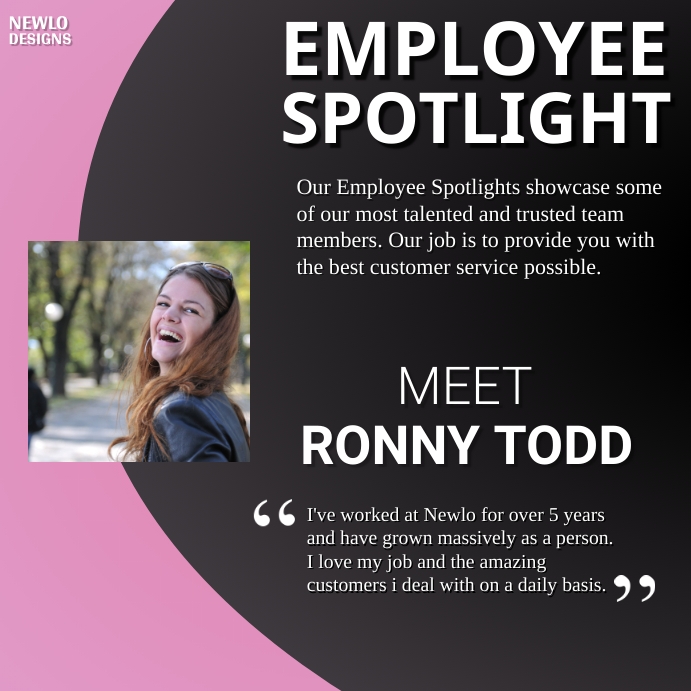 Employee Spotlight Template | PosterMyWall